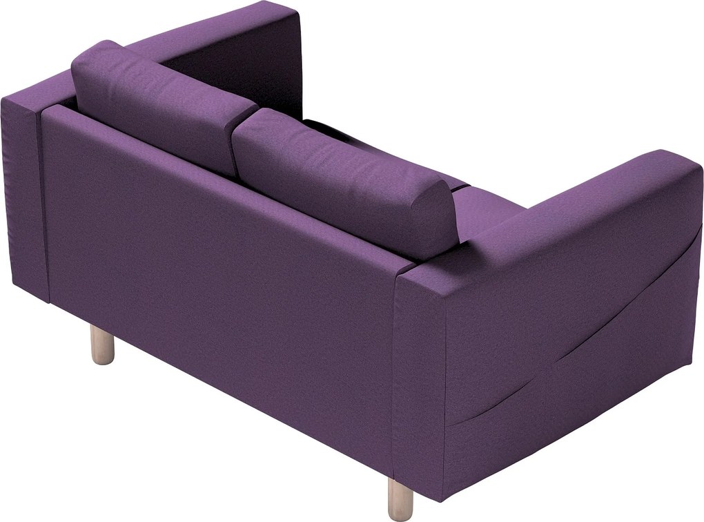 Potah na pohovku IKEA Norsborg 2-místná barva fialová látka pletený vzor