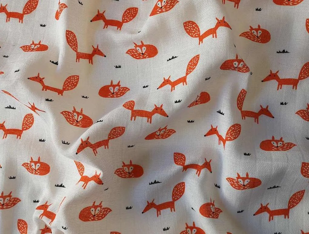 PREM Bavlněná tetra osuška Liška oranžová Bavlna 90/100 cm