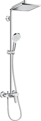 Hansgrohe Crometta E sprchový systém na stěnu s pákovou baterií chrom 27284000