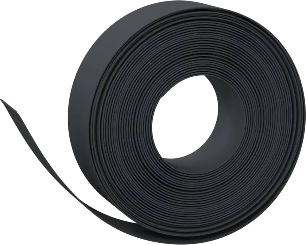Travní lemy 2 ks černé 10 m 15 cm polyethylen 3155444