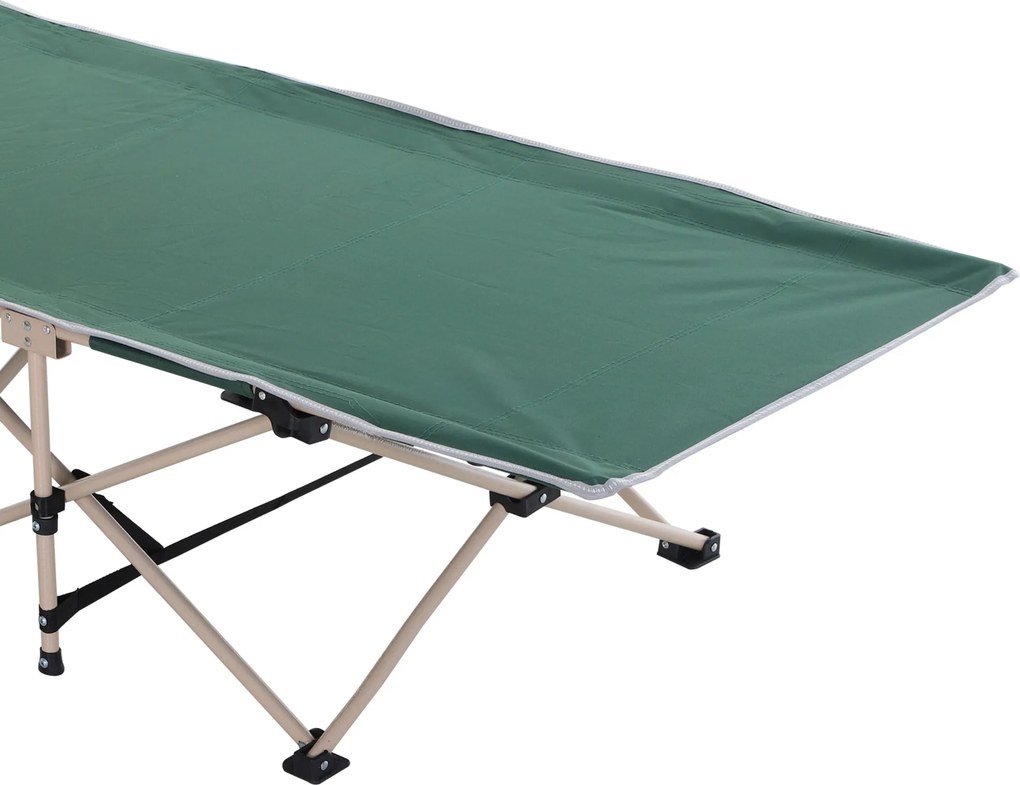 Skládací kempovací postel Outsunny s taškou 190 x 68 x 52 cm pro kempování do 150 kg, postel pro hosty, skládací postel pro vnitřní a venkovní použit…
