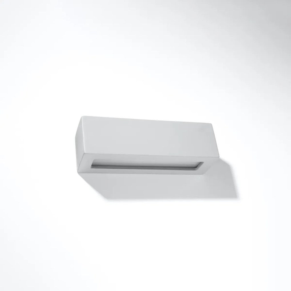 Sollux Lighting Nástěnné svítidlo keramické VEGA šedé