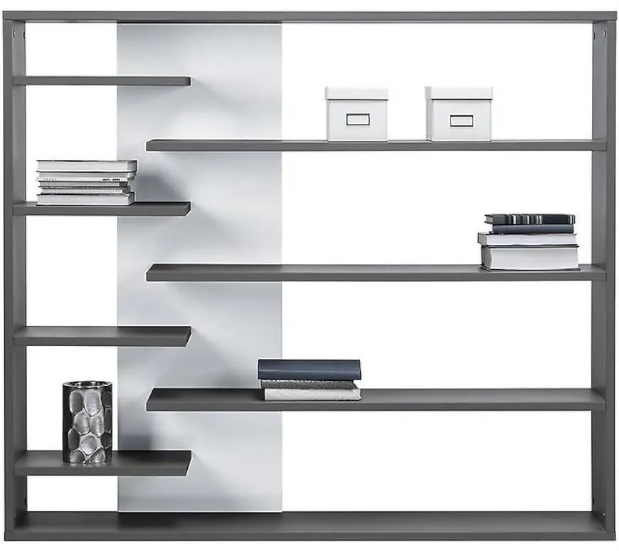 Police Zonda 160 cm Bílý/Šedá, Levá