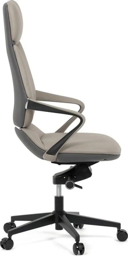 Kancelářské křeslo KA-T8426 GREY, houpací mechanismus, šedá ekokůže (59 x 63) cm