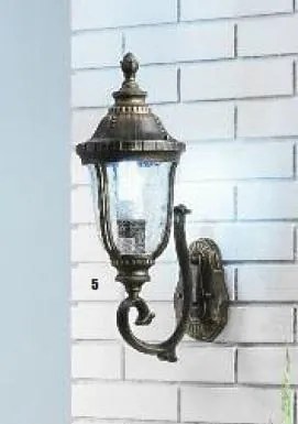 OR AL 11-1120/1 NAH Venkovní nástěnné svítidlo 1x13W patina IP44 výška 48,7cm nahoru - ORION