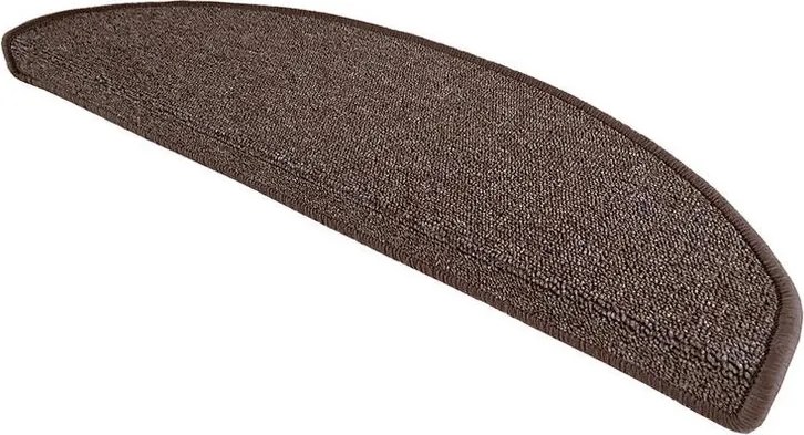 Koberec na schody půlkruh ASTRA hnědá