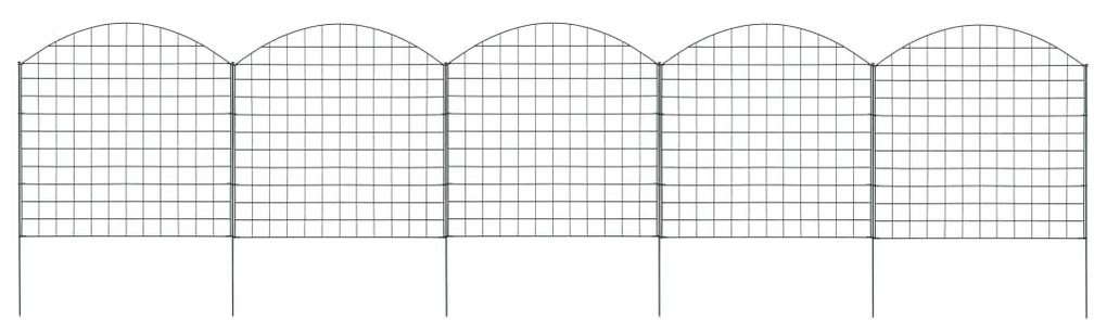 vidaXL Marketos Obloukový zahradní plot 77,5 x 78,5 cm zelený
