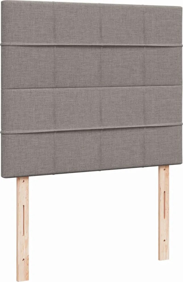 Box spring postel s matrací taupe 120x190 cm textil 3291611