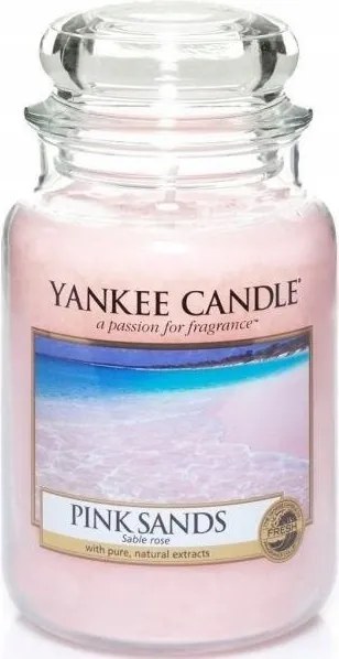 Yankee Candle Large Jar Pink Sands Růžová písková vonná svíčka 623 g