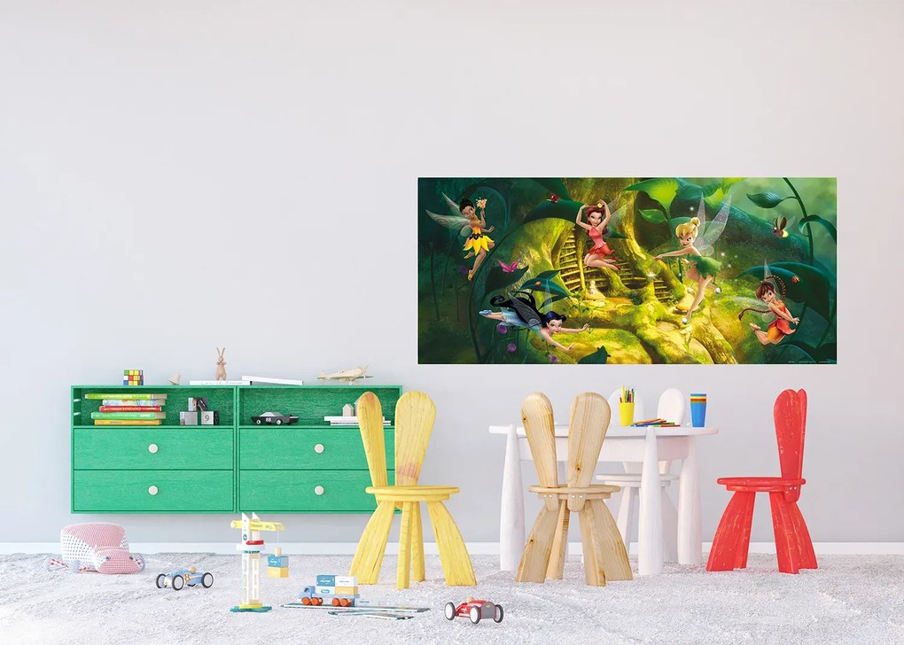 Dětská vliesová fototapeta na zed' Víly v lese, Disney | 202 x 90 cm | DFTDNH 5341