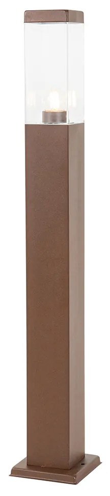 Smart buitenlamp paal roestbruin 80 cm incl. Wifi P45 - Malios