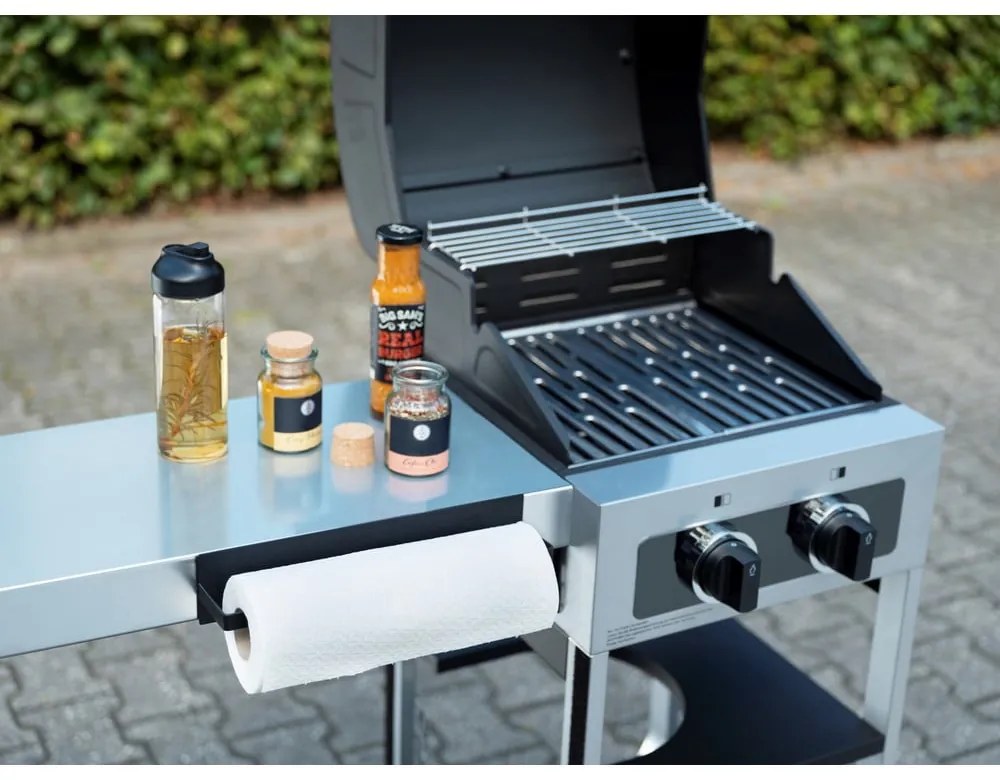 Černý magnetický držák na kuchyňské role Wenko Black Outdoor Kitchen Ima