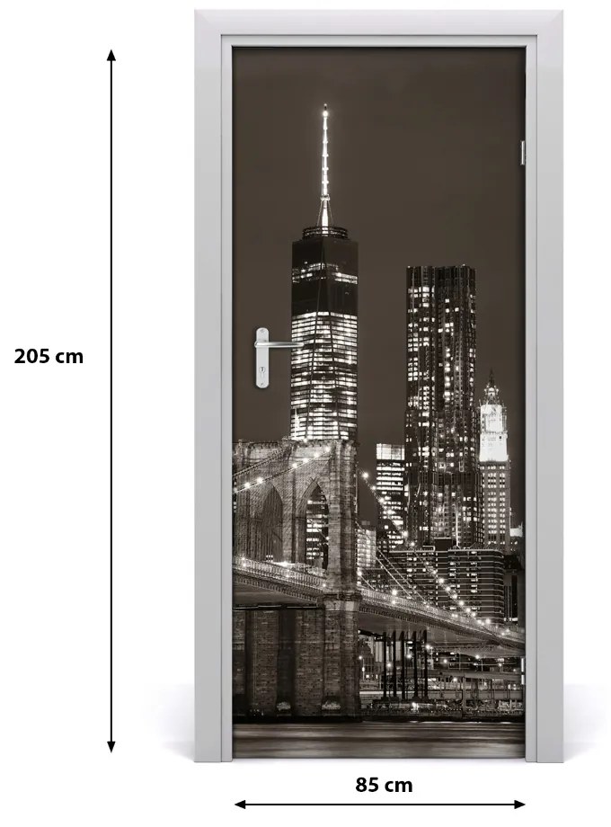 Fototapeta samolepící dveře Manhattan New York 85x205 cm