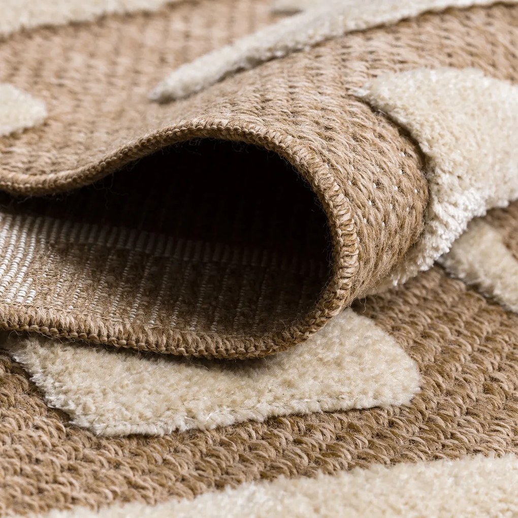 Dywany Łuszczów, Kusový koberec Spark 0711A beige/cream, 200x290, béžová, chodba / předsíň