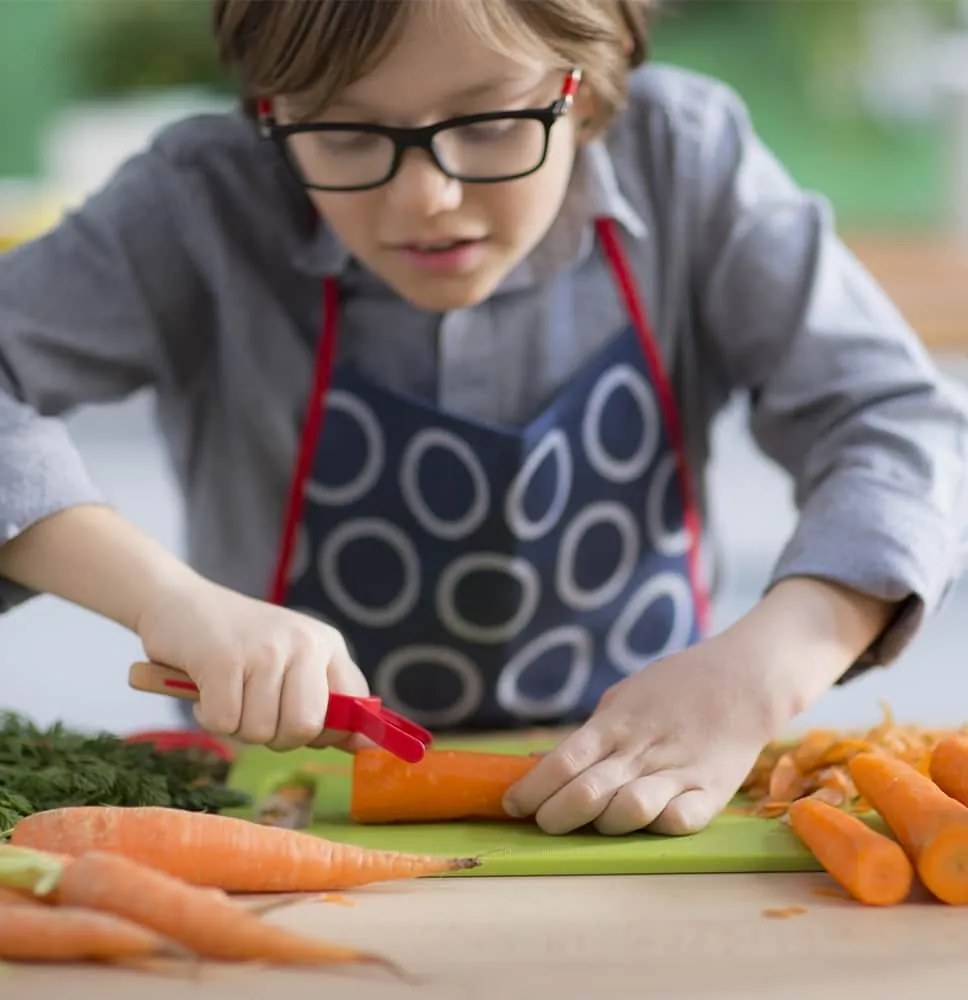 Opinel Le Petit Chef dětská škrabka, červená, 001745