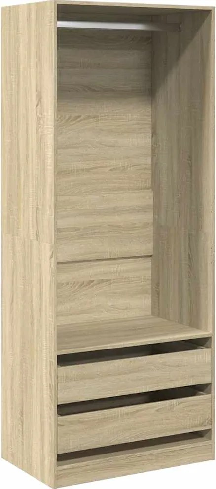 Šatní skříň dub sonoma 80 x 50 x 200 cm kompozitní dřevo 3307749