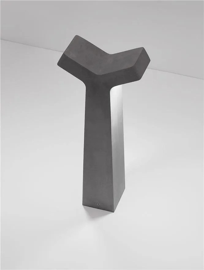 NV 9540211 Venkovní sloupkové svítidlo ARAN šedý beton skleněný difuzor LED 2x5W 3000K 120-230V IP65 - NOVA LUCE