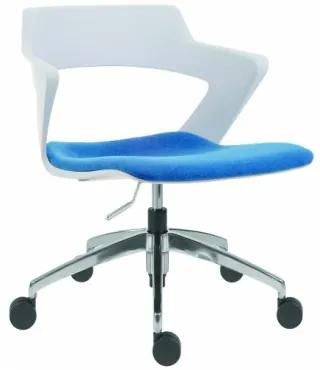 Antares Plastová židle 2160 TC AOKI ALU SEAT UPH GALERIE - Čalounění Antares LÁTKY (IR,RA) / IRIS, RALLY Barva plastu Antares cihlově červená