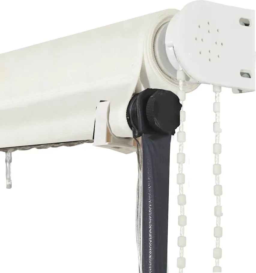 Zatahovací markýza s LED světlem 350 x 150 cm krémová 145926