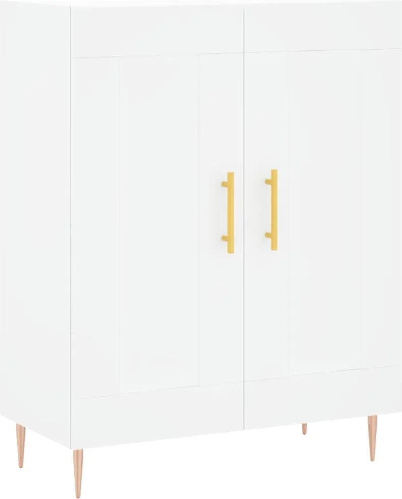 Skříň highboard bílá 69,5 x 34 x 180 cm kompozitní dřevo 3189941