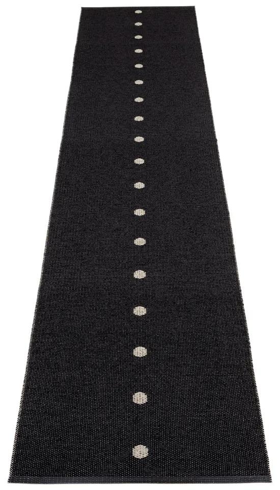 Vinylový koberec Pappelina PEG Black/Linen velikost: 70x450cm