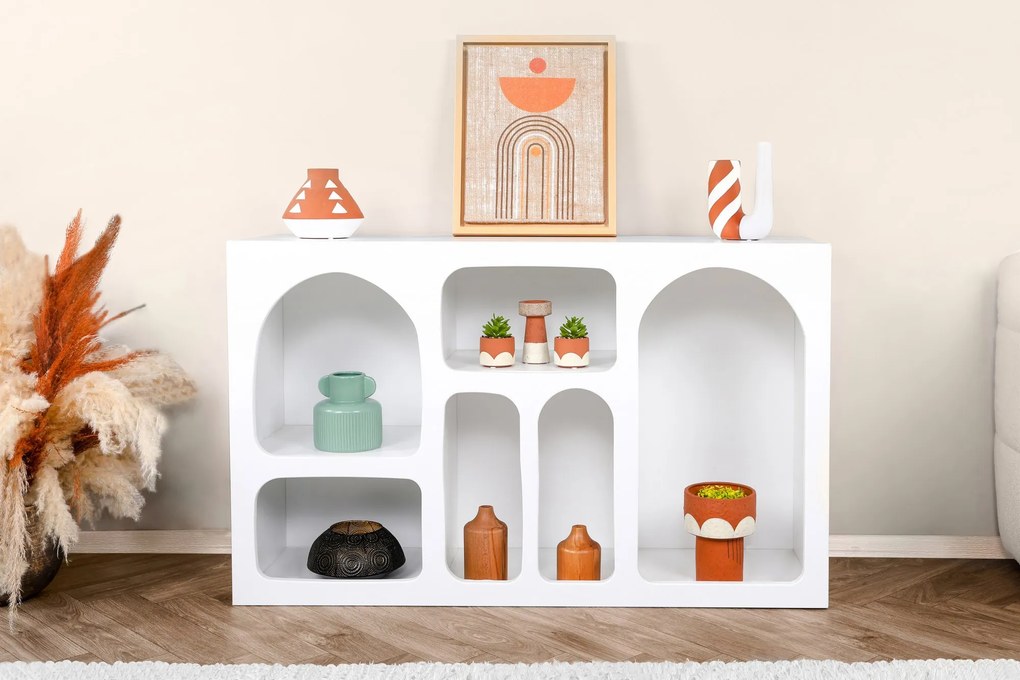 Kalune design Konzolový stolek LIVA bílý