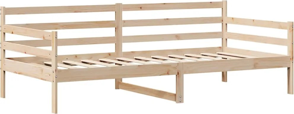 Válenda se zásuvkami bílá 80 x 200 cm masivní borovice 3302064