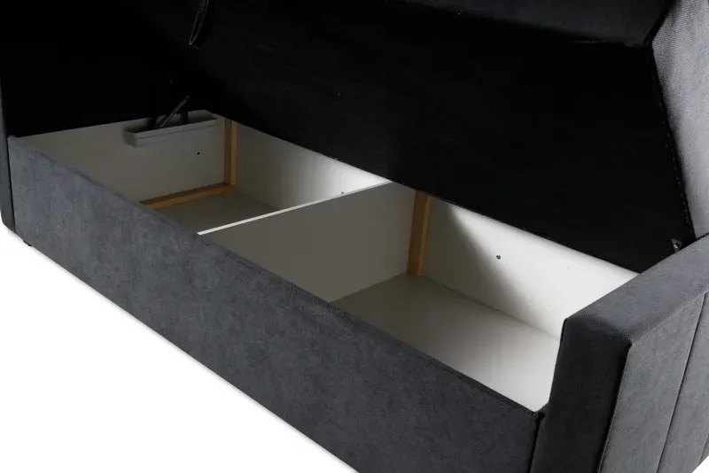 Boxspring postel RITA, 200x160, antracitová (pretty 21)