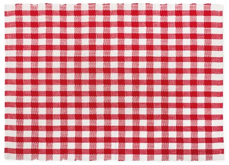 SCANquilt prostírání RIB pepito červenobílá prostírání cca 30 x 45 cm