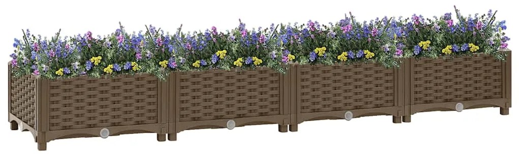 Vyvýšený záhon 160 x 40 x 23 cm polypropylen 316514