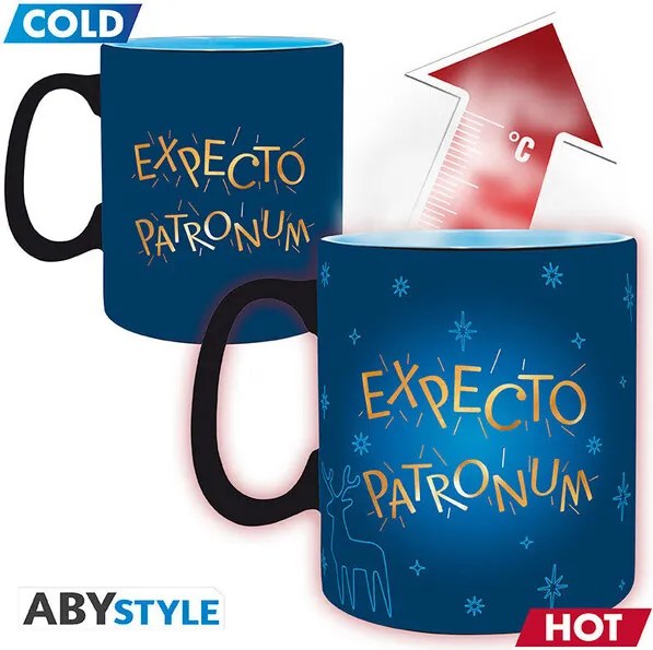 Hrnek Abysse Corp Harry Potter - Expecto 460 ml (měnící se motiv) Vícebarevná