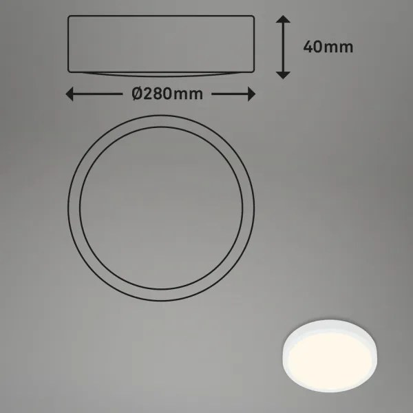 Briloner 3700-016 - LED Stropní svítidlo RUNA LED/16W/230V 3000K pr. 28 cm bílá
