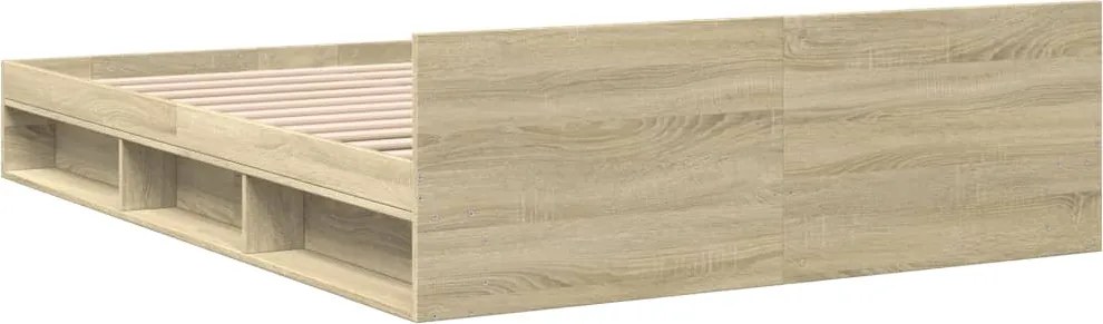 Rám postele se zásuvkami dub sonoma 160x200 cm kompozitní dřevo 3280736