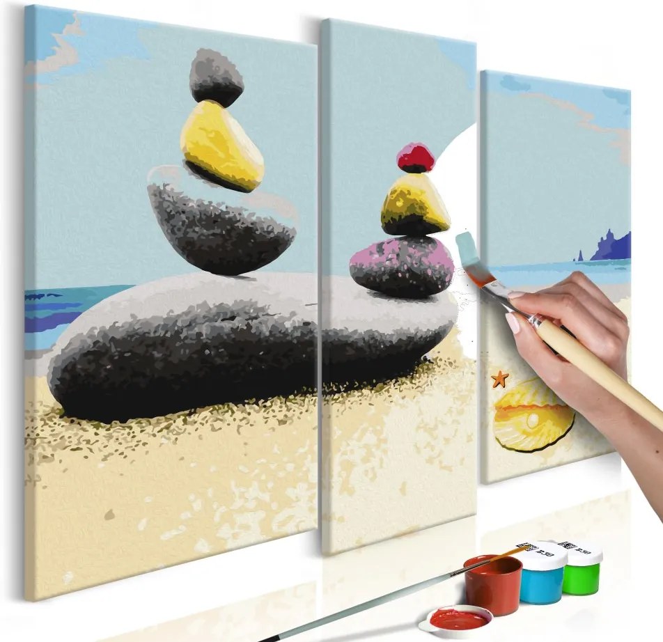 Bimago Malování podle čísel - Summer Beach | 110x90 cm