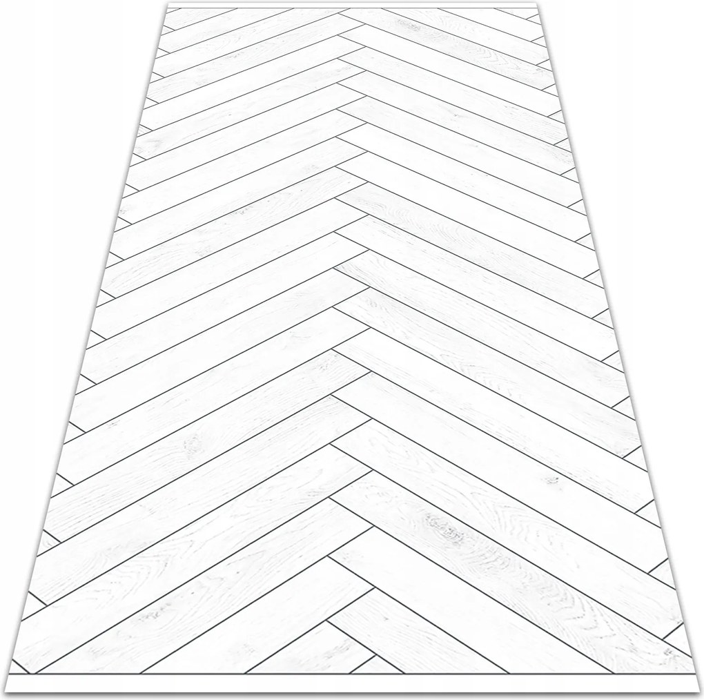 Koberec z jedle, bílý, světlý, 70 x 120 cm