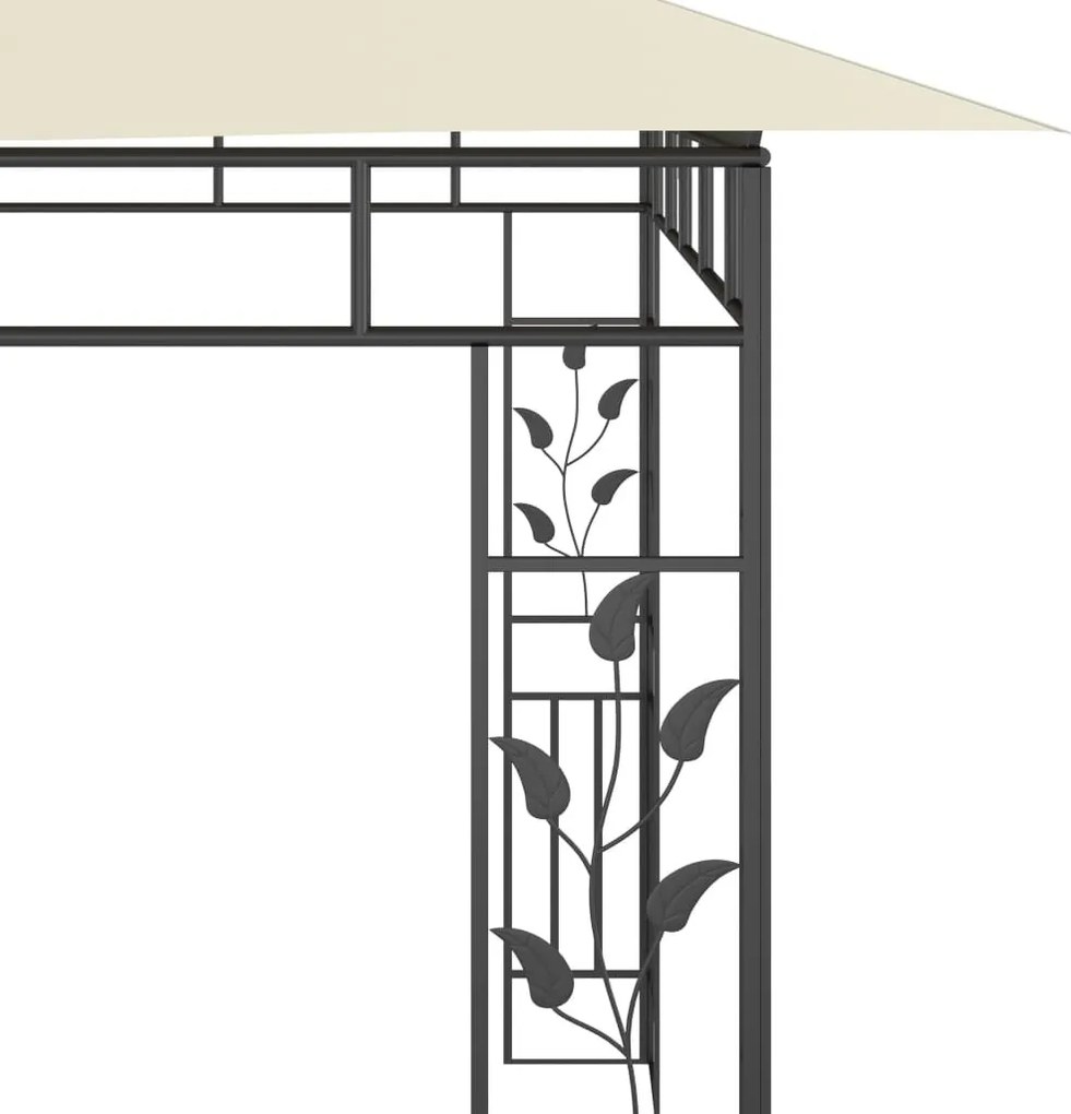 vidaXL Altán s moskytiérou 6 x 3 x 2,73 m [47971] Barva: krémová