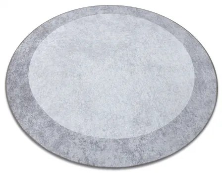 Dywany Luszczow Dětský kusový koberec MIRO 51648.802 pratelný kulatý  Mramor protiskluz, světle šedá Rozměr koberce: 200 cm KRUH