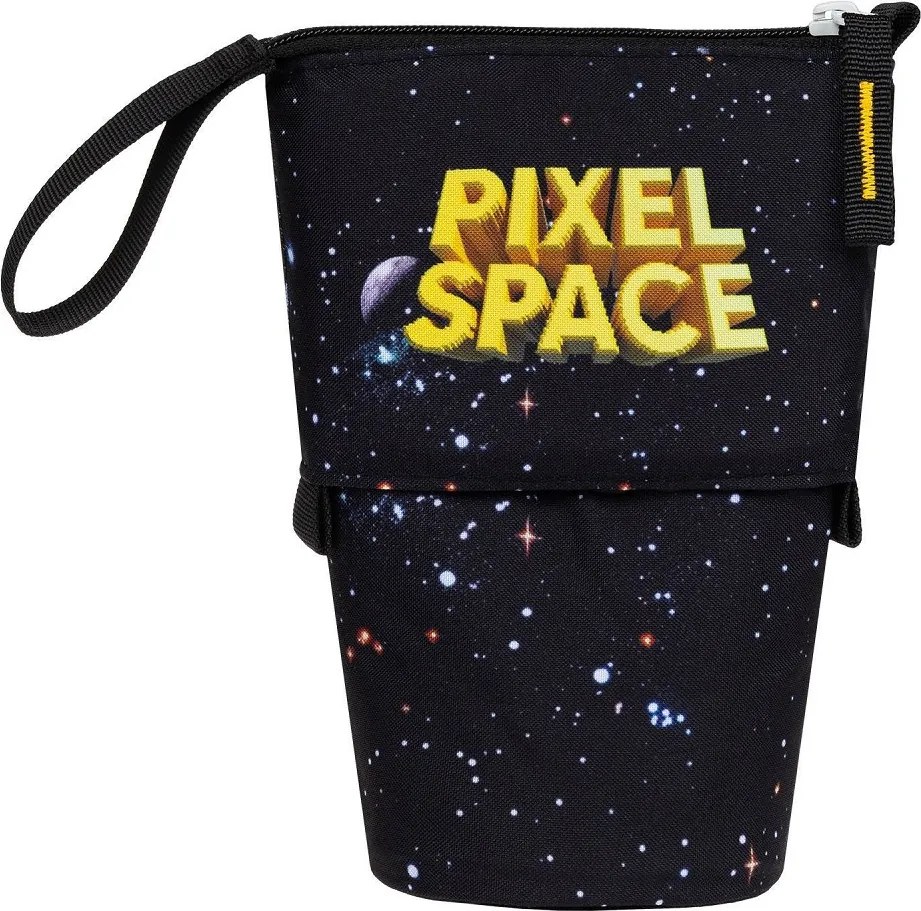 BAAGL Školní penál Pastelkovník Pixel space GRS
