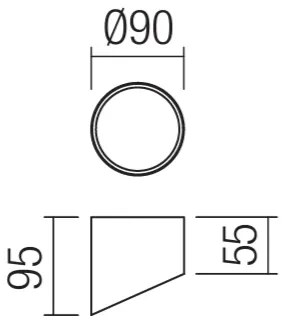 Redo 01-1626 - LED Bodové svítidlo UTO LED/6W/230V pr. 9 cm černá