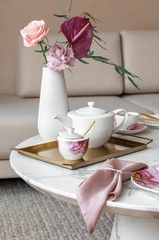 Villeroy&Boch Rose Garden cukřenka s víčkem, 0,30l, Villeroy & Boch