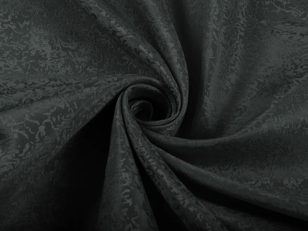 Biante Velký teflonový oválný ubrus TF-046 Venezia černý 180x220 cm