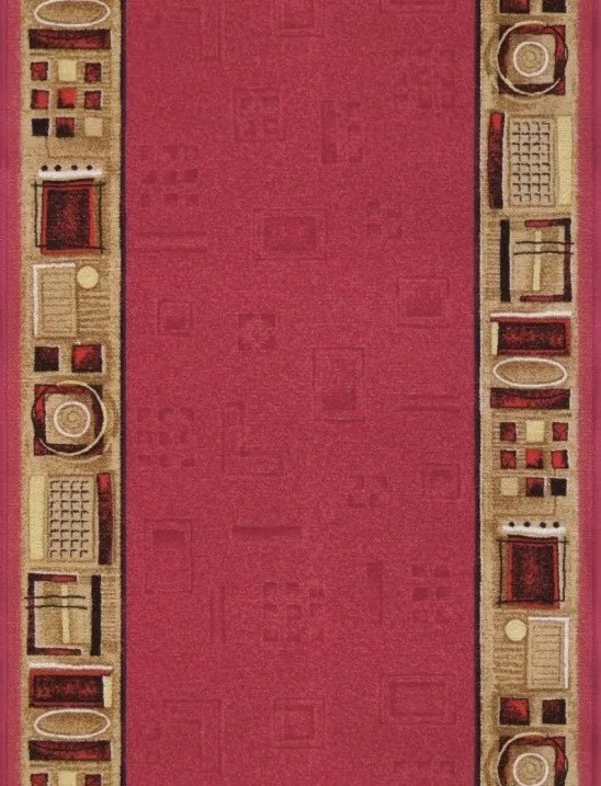 Associated Weavers, Protiskluzový běhoun na míru Jena 10, šíře 67 cm, červená, chodba / předsíň
