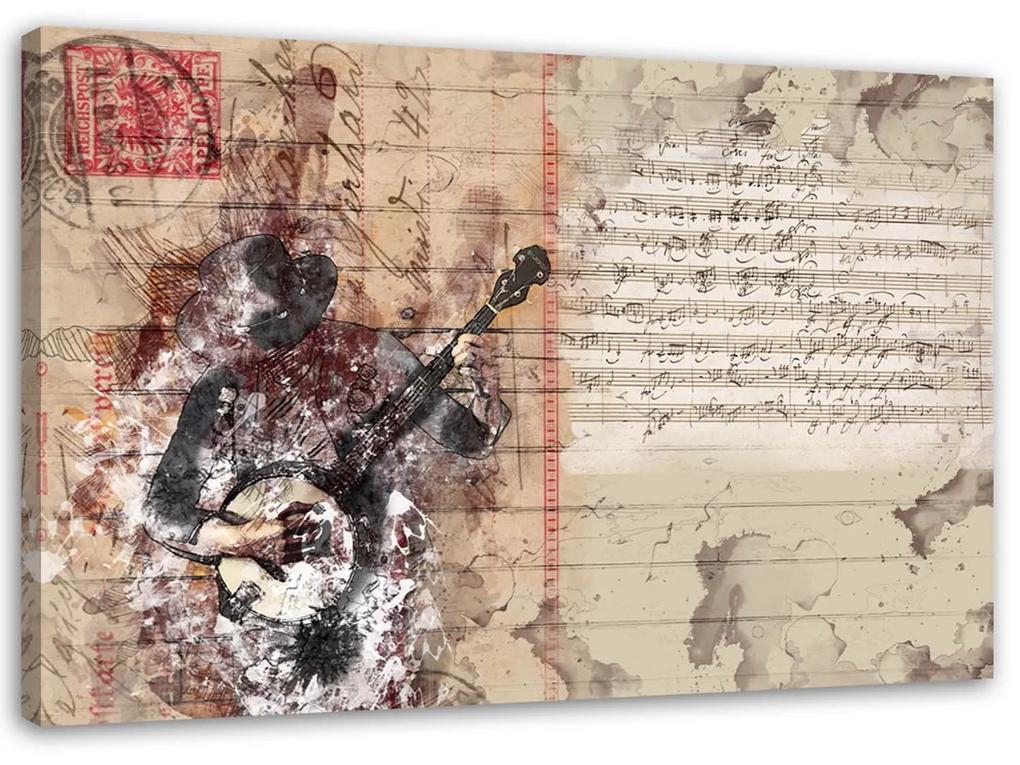 Gario Obraz na plátně Abstraktní hudebník Rozměry: 60 x 40 cm