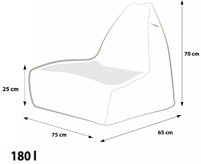 EF2045 Ecopuf Mini sedací vak Ecopuf - KEIKO S polyester NC4 - Žlutá