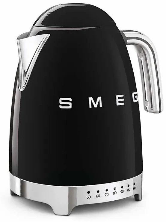 Rychlovarná konvice Smeg 50´s Retro Style s regulací teploty, černá