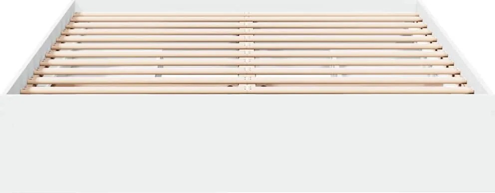 Rám postele se zásuvkami bílý 160 x 200 cm kompozitní dřevo 3280643