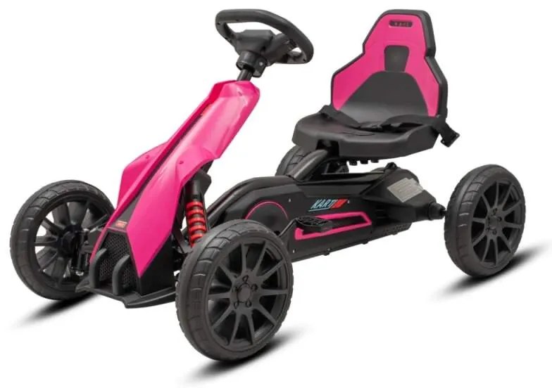 Dětská šlapací motokára Go-kart Baby Mix Speedster růžová