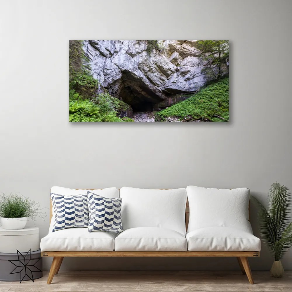 Obraz na plátně Hora Jeskyně Příroda 125x50 cm