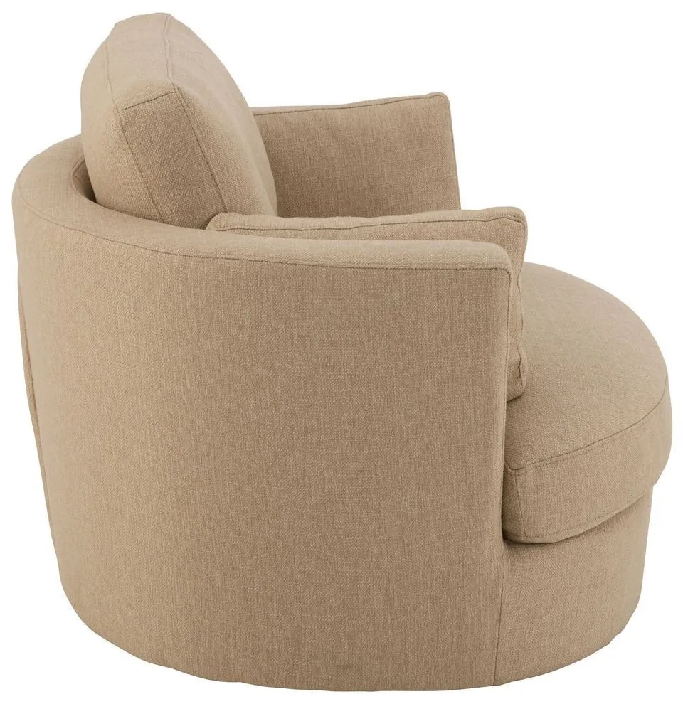 Béžové kulaté křeslo Swivel Beige - 98*107*88cm
