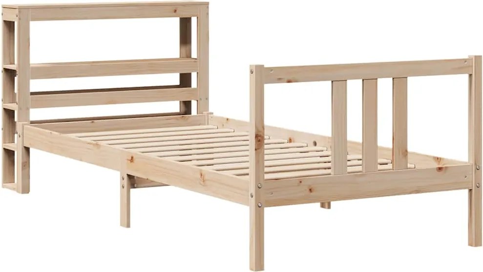 Rám postele s čelem 90 x 190 cm masivní borovice 3305955